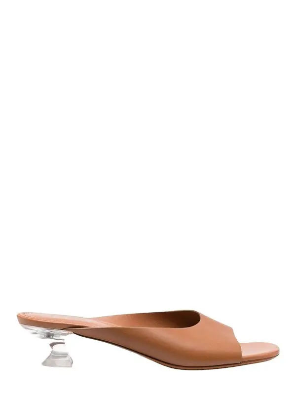 TOD'S Leather Mule Sandals - Brown