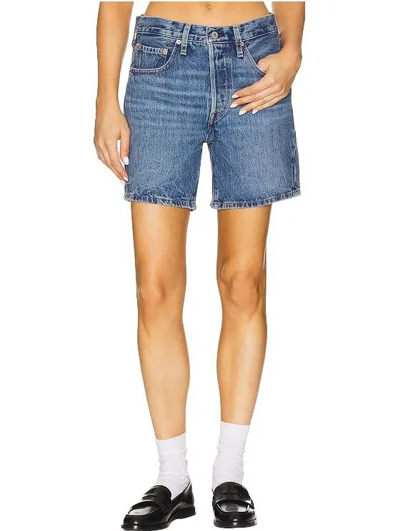 LEVI'S 501 Mid-thigh Denim Shorts - Blue Beauty