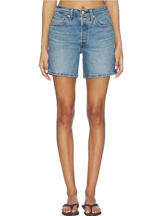 LEVI'S 501 Mid Thigh Denim Shorts - Pen Ring