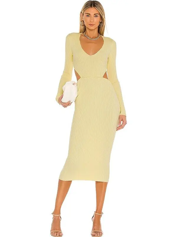 CAMILA COELHO Rosabella Midi Dress - Yellow