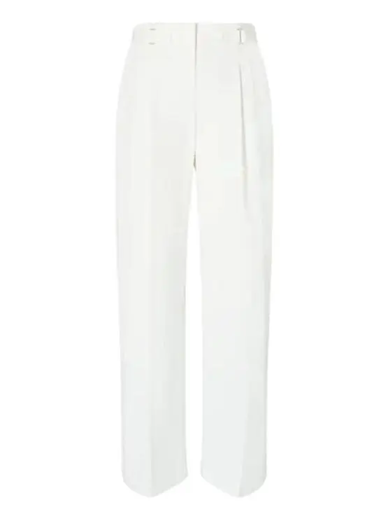 Tory Burch Cotton Twill Pant - White