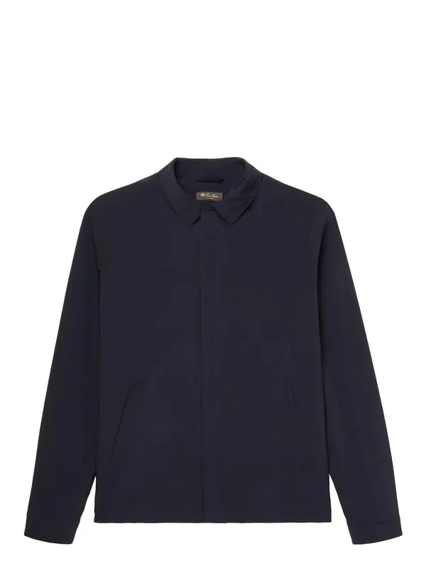 Loro Piana Stretch-shell Bomber Jacket - Blue