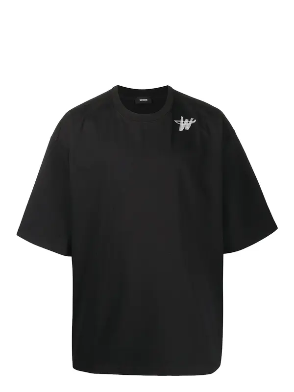 We11Done Logo-print Oversized T-shirt - Black