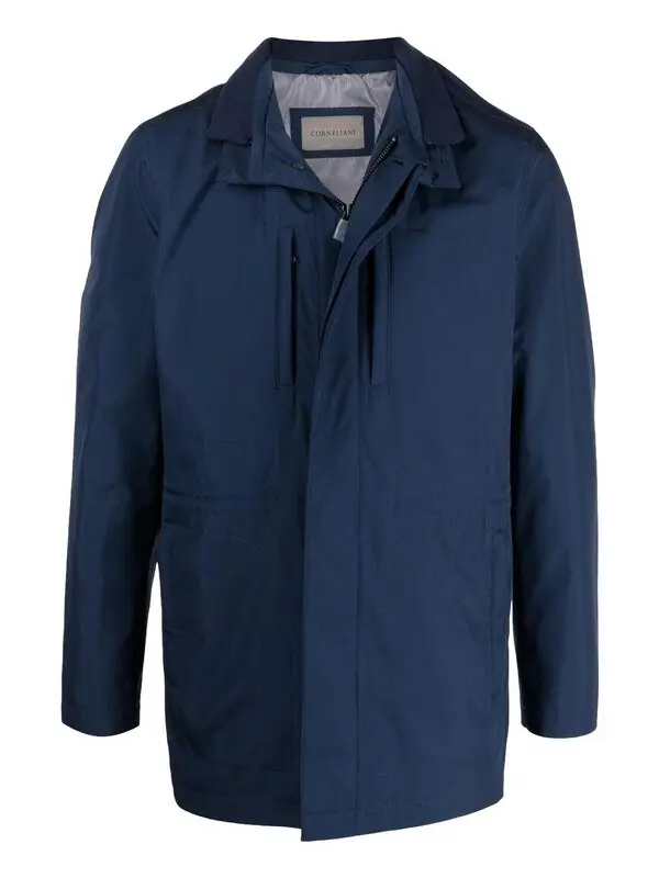 Corneliani Cotton-blend Multi-pocket Jacket - Blue