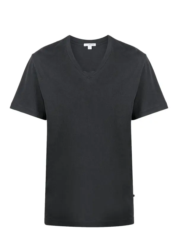 JAMES PERSE Short-sleeve V-neck T-shirt - Grey