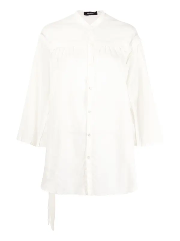 UNDERCOVERISM Belted Pleated Shirt - White