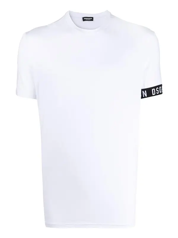 Dsquared2 Logo-trim T-shirt - White
