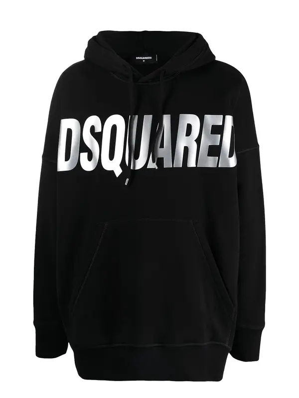Dsquared2 Logo-print Hoodie - Black