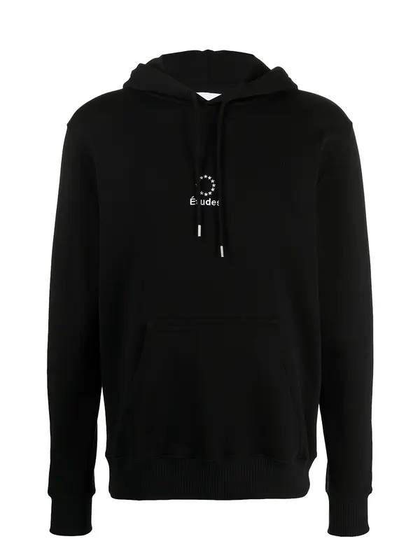 ÉTUDES STUDIO Organic Cotton Logo Hoodie - Black