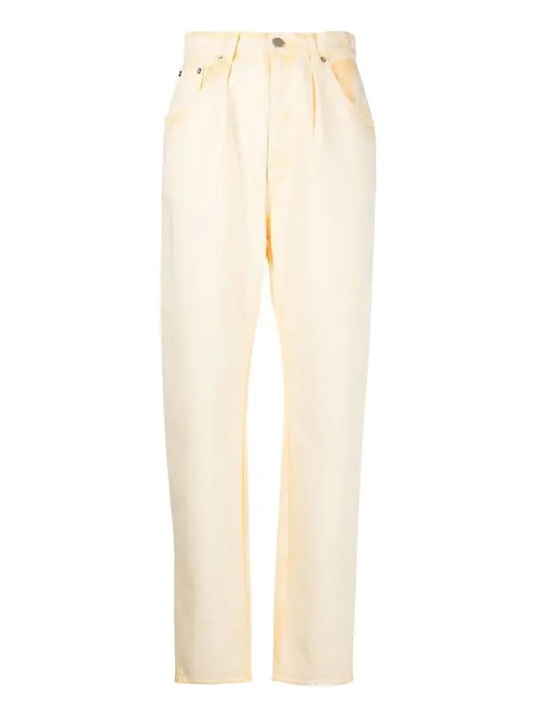 Alberta Ferretti Faded Tapered Jeans - Yellow