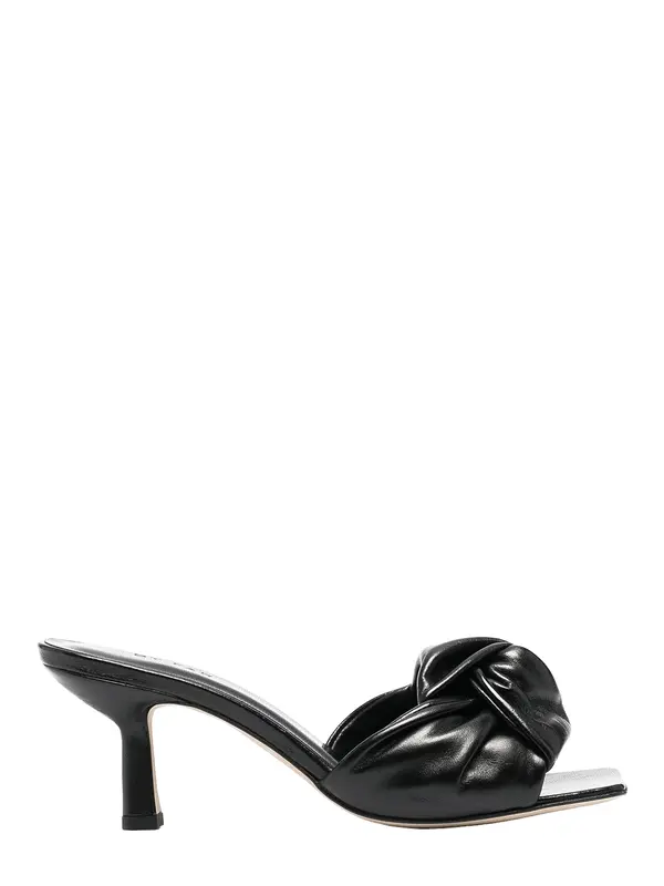 By Far 70mm Lana Sandals - Black