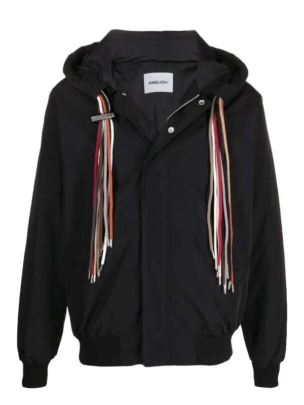 AMBUSH Drawstring Hooded Jacket - Black