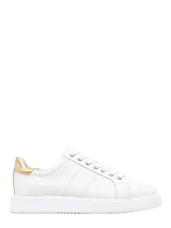 Ralph Lauren Metallic-panel Sneakers - White