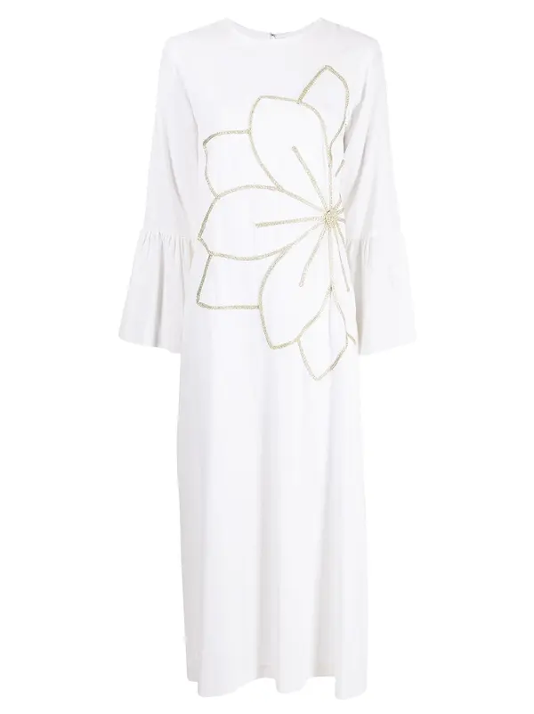 BAMBAH Camelia Kaftan Dress - White