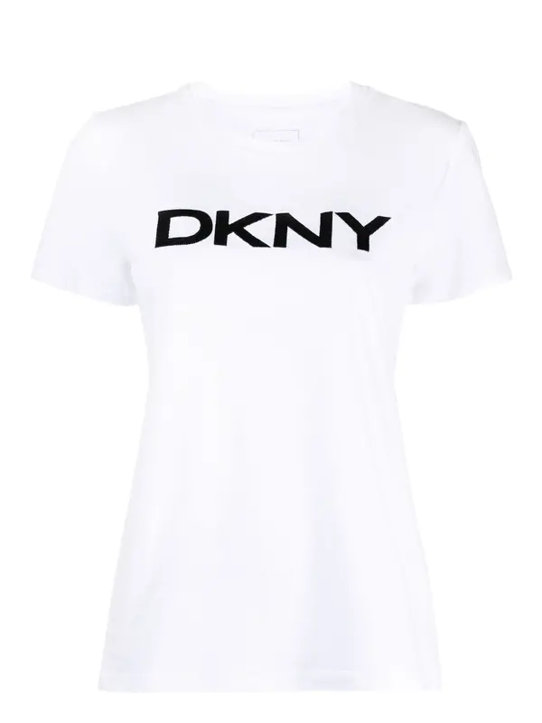 Dkny Logo Cotton T-shirt - White