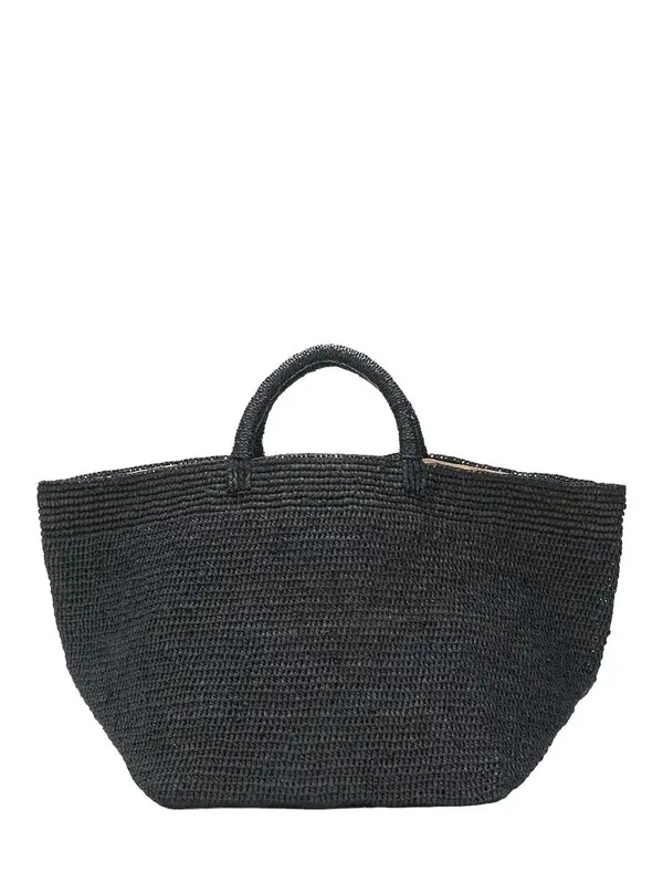 IBELIV Woven Shopper Tote - Black
