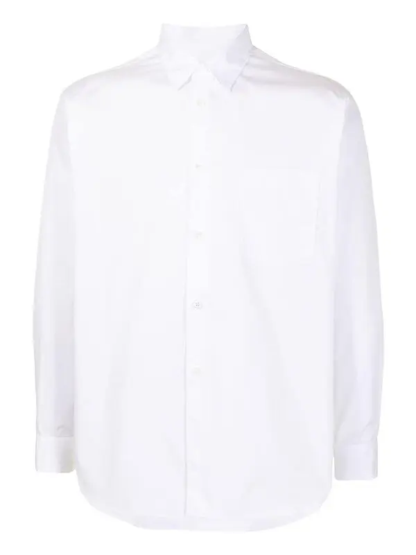 Comme Des Garçons Long-sleeve Cotton Shirt - White
