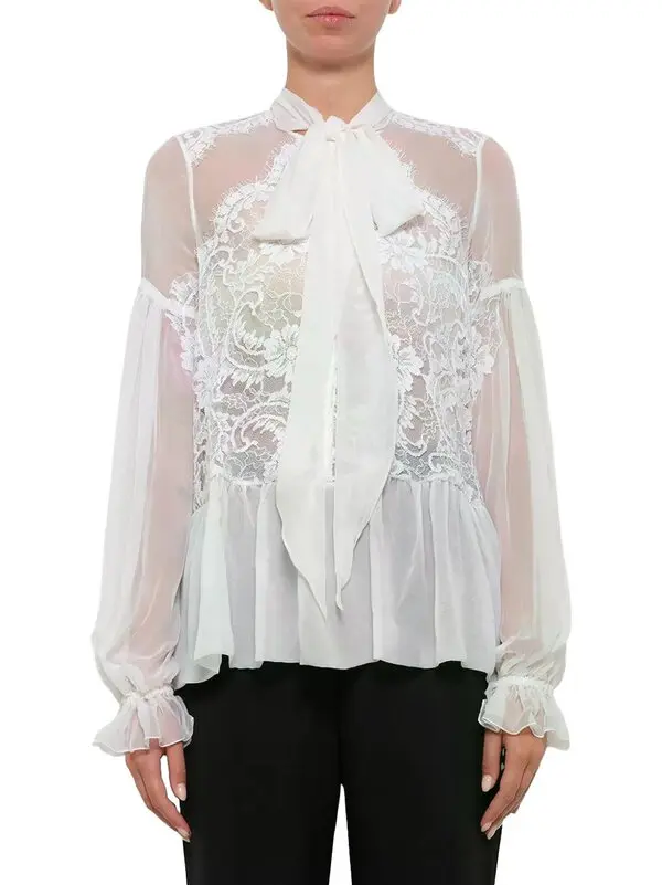 Givenchy Lace-embroidered Blouse - White