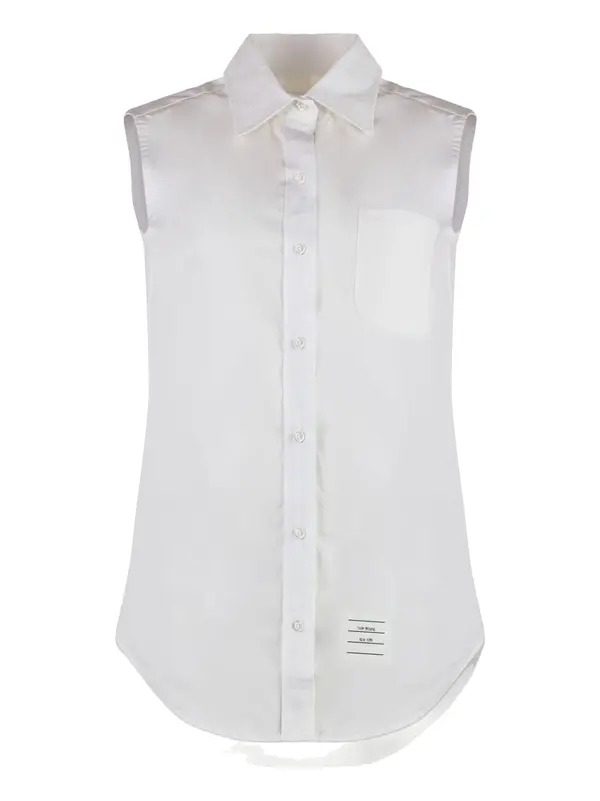 Thom Browne Grosgrain Shirt - White