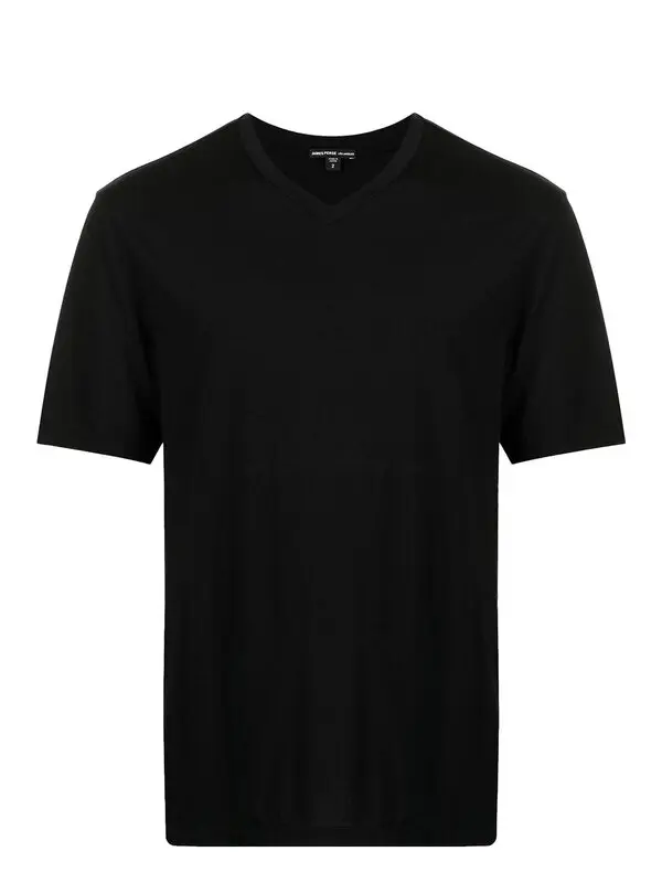 JAMES PERSE Lotus V-neck T-shirt - Black