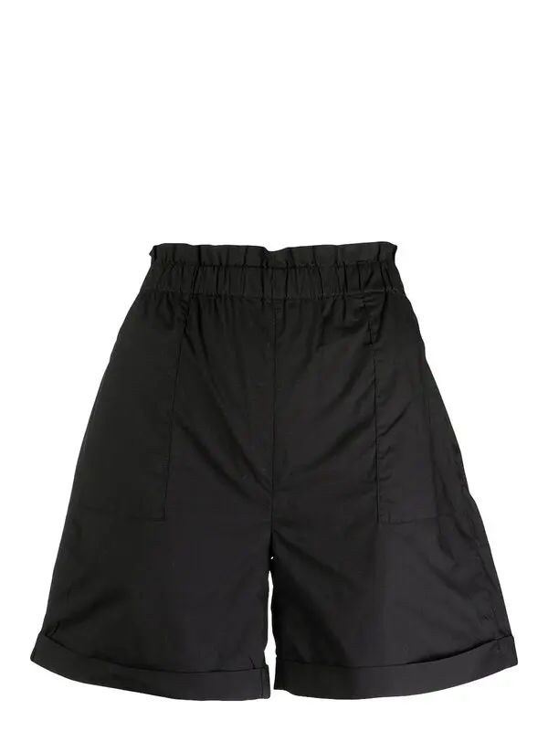 Woolrich Gathered-waist Shorts - Black