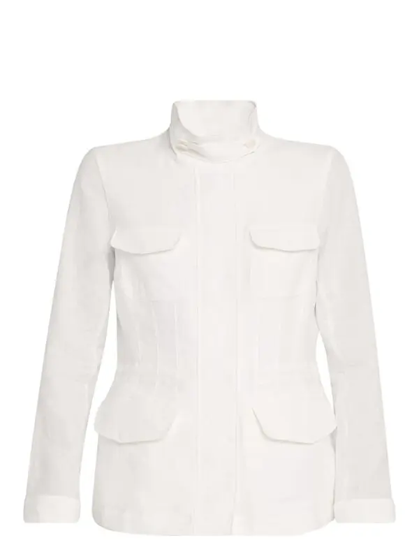 Loro Piana Linen Traveler Jacket - Optical White