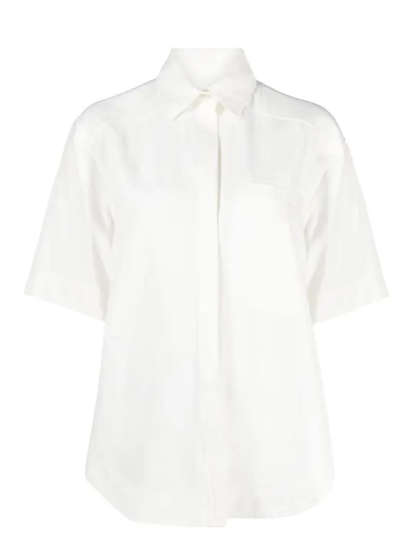 Loulou De Saison Moheli Short Sleeve Shirt - White
