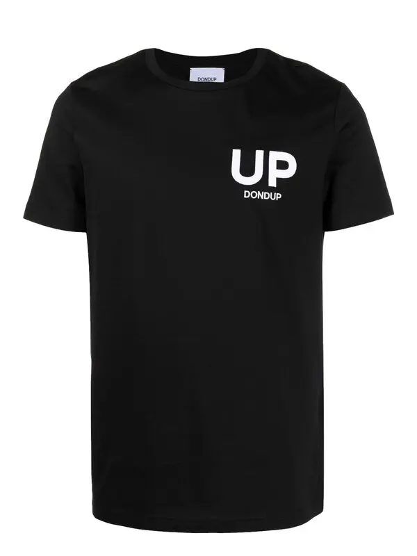 DONDUP Logo-embroidered T-shirt - Black