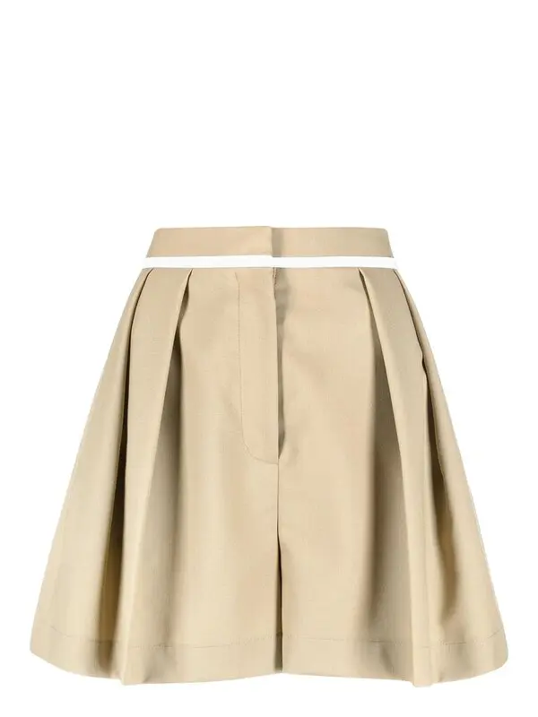 Stella McCartney High-waist Tailored Shorts - Neutrals