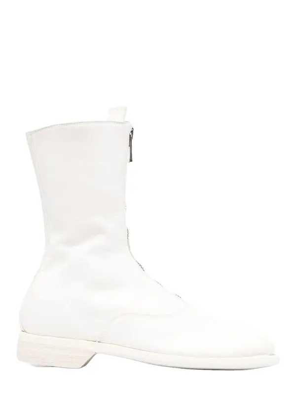 Guidi 310 Zip-up Ankle Boots - White