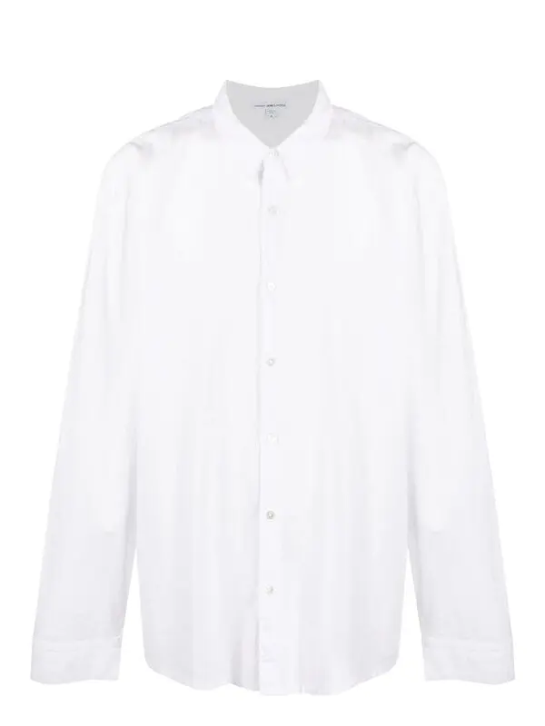 JAMES PERSE Long-sleeved Cotton Shirt - White