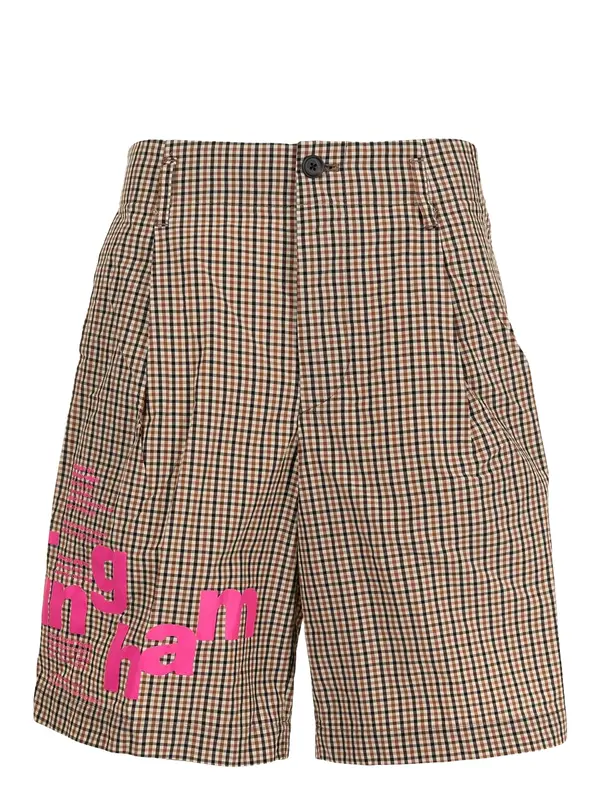Kolor Plaid-check Pattern Shorts - Multicolour