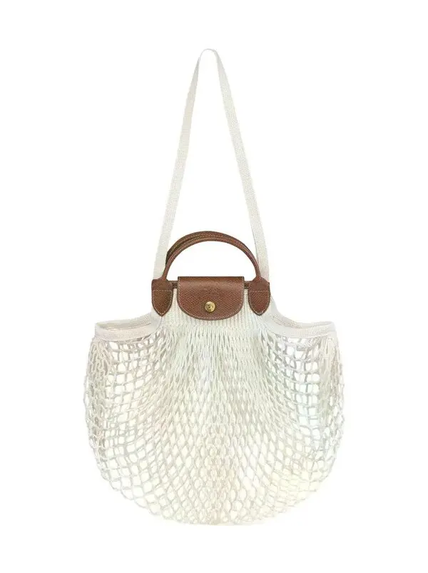 Longchamp Le Pliage Filet Mesh Tote - Neutrals