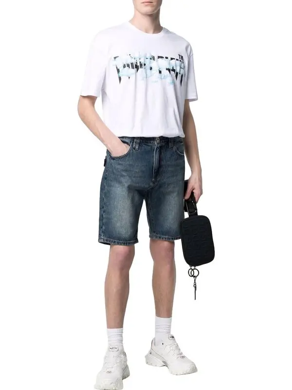 Philipp Plein Graphic-print Cotton T-shirt - White