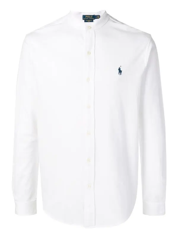 Polo Ralph Lauren Mandarin Collar Shirt - White