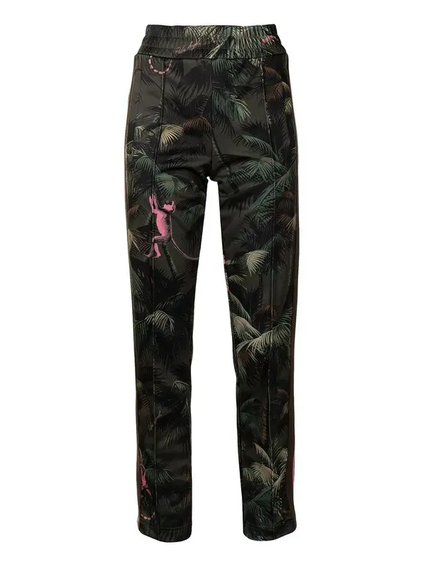 Palm Angels Jungle Print Track Pants - Green