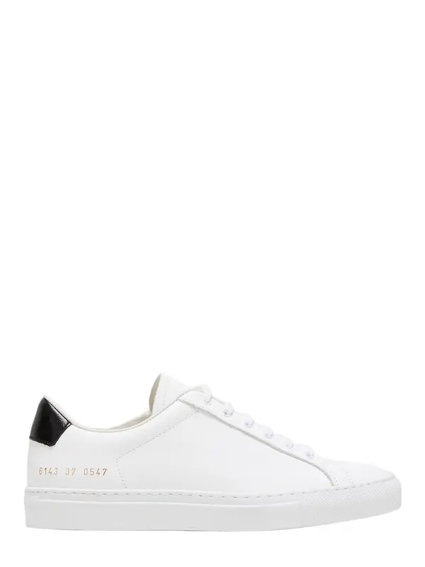 COMMON PROJECTS Retro Leather Low-top Sneakers - White/black