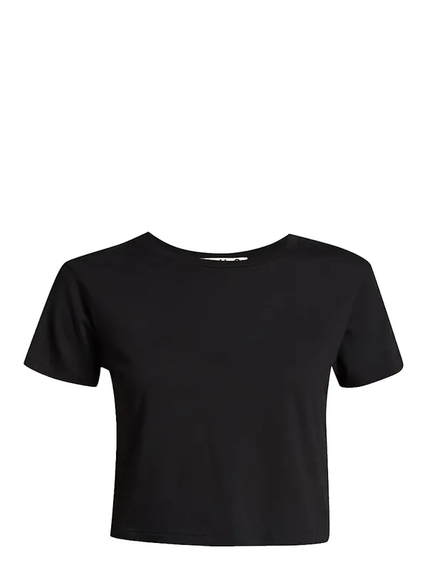 AMO Babe Cropped Tee - Black