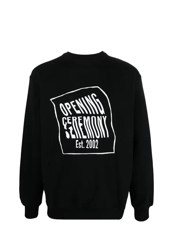Opening Ceremony Logo-print Sweatshirt - Black