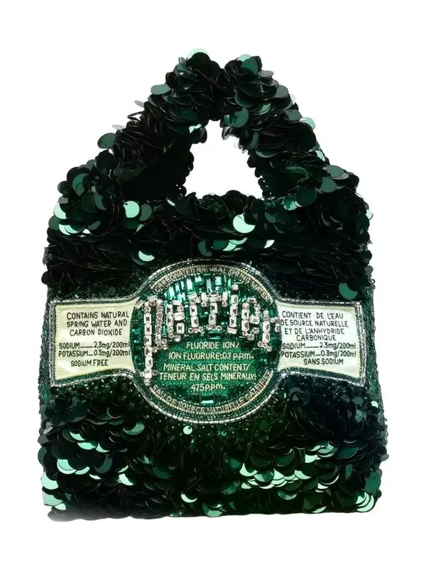 ANYA HINDMARCH Perrier Tote Recycled Satin Tote - Green