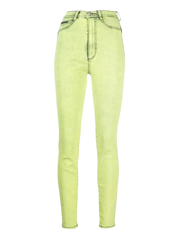 Philipp Plein Super High Waist Jeggings - Yellow