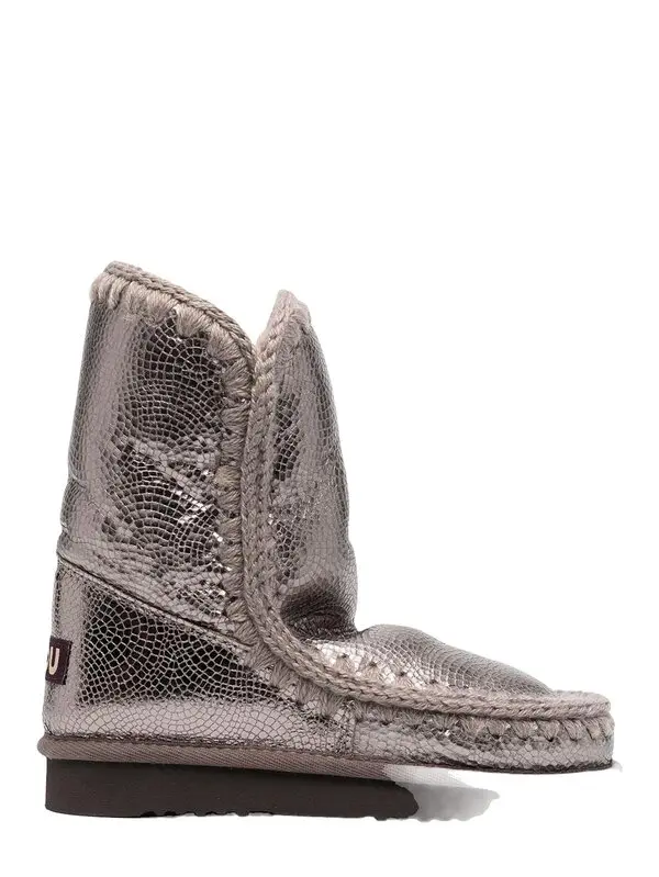 Mou Eskimo Metallic Boots - Silver