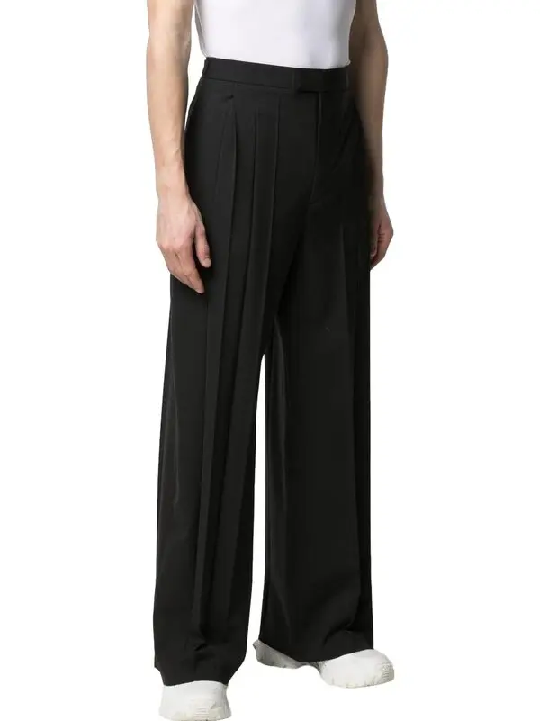 Valentino Garavani Tailored Wide-leg Trousers - Black