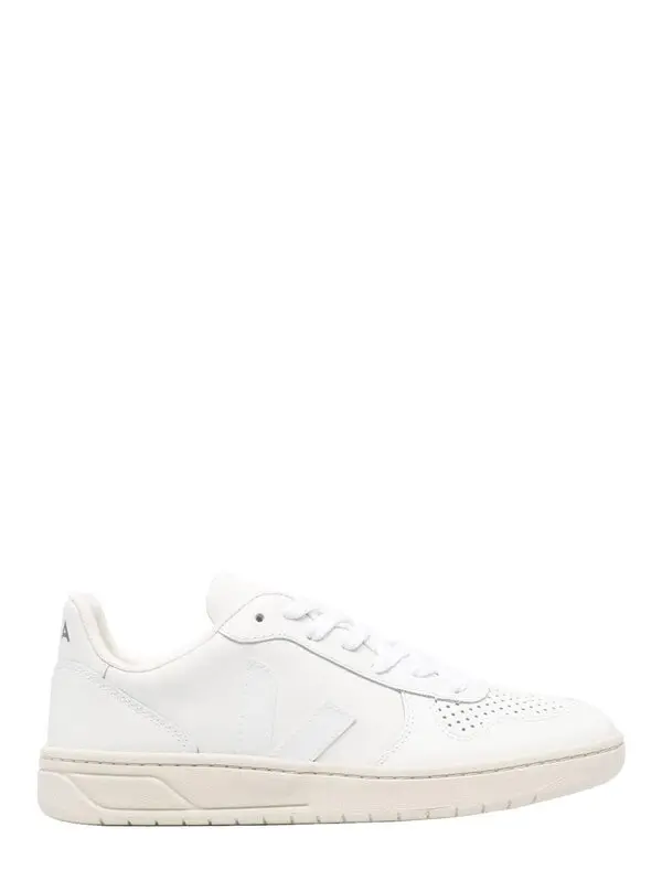 VEJA V-10 Leather Sneakers - White