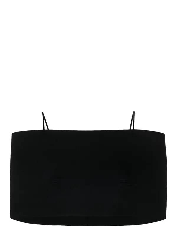 AMBUSH Cold-shoulder Cropped Top - Black