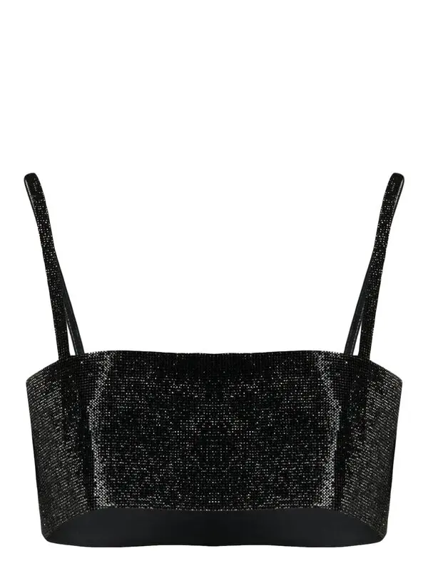 NUE Charlotte Crystal-embellished Top - Black