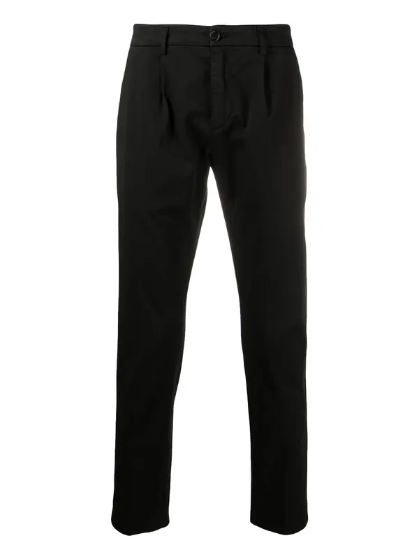 DEPARTMENT 5 Cropped Straight-leg Trousers - Black