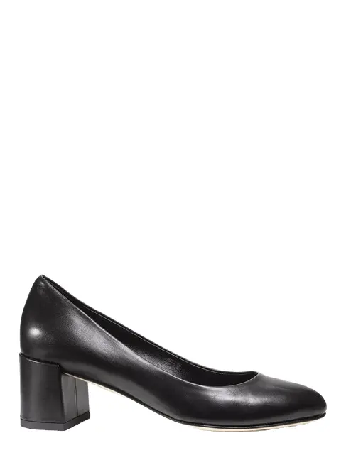 SANTM Chiaia Nappa Leather Heels - Black