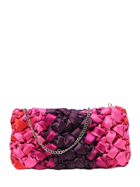 SANTM Lorenza Gandaglia Ribbon Clutch - Pink