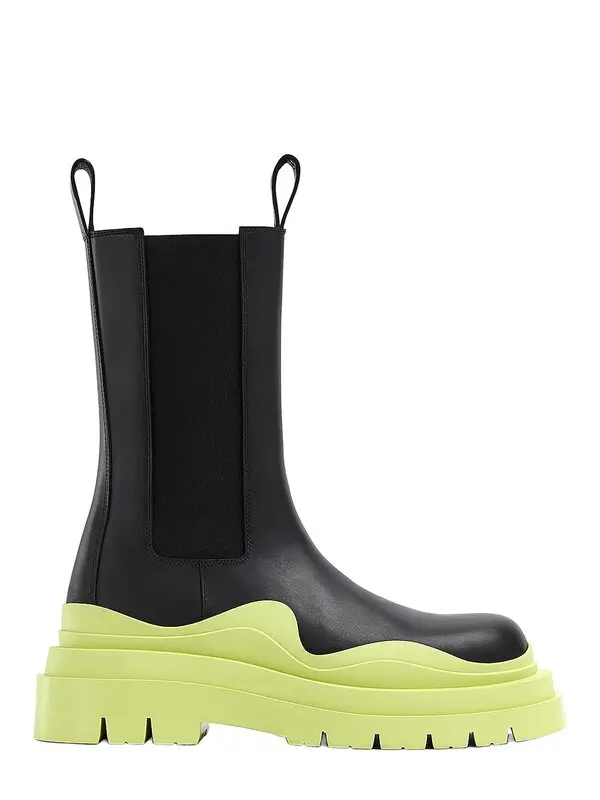 Bottega Veneta The Tire Leather Boots - Green